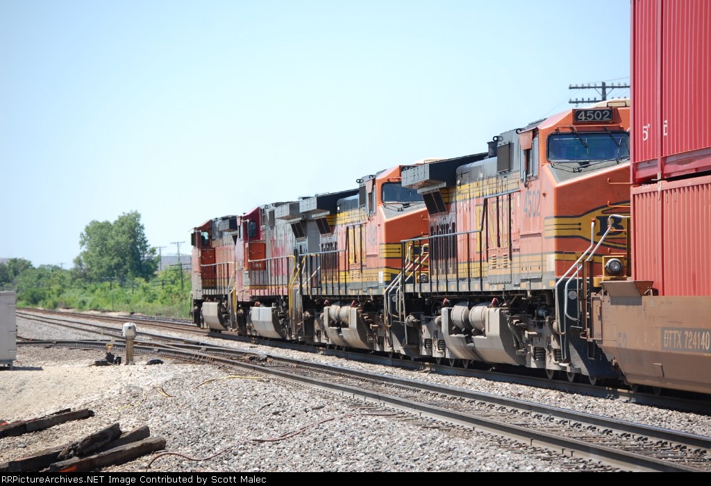 BNSF 4012, ??, 4842 & 4502